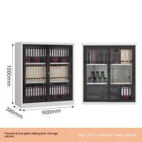 China Commercial Furniture Modern Boss Cabinet Office Wooden File Combination Bookcase for sale