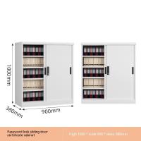 China Commercial Furniture Modern Boss Cabinet Office Wooden File Combination Bookcase for sale