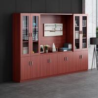 China Stylistic Wooden Office Bookcase File Data Cabinet for Commercial Storage and Display for sale