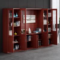 China Stylistic Wooden Office Bookcase File Data Cabinet for Commercial Storage and Display for sale