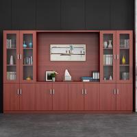 China Stylistic Wooden Office Bookcase File Data Cabinet for Commercial Storage and Display for sale