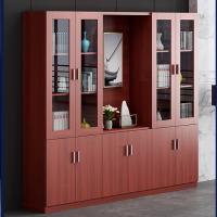 China Stylistic Wooden Office Bookcase File Data Cabinet for Commercial Storage and Display for sale