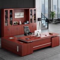 China Large Modern Office Desk and Chair Combination for President Manager Office Furniture for sale