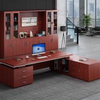 China Large Modern Office Desk and Chair Combination for President Manager Office Furniture for sale
