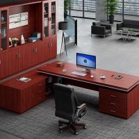 China Large Modern Office Desk and Chair Combination for President Manager Office Furniture for sale