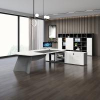China Mall Light Luxury Baking Lacquer Boss President Table Office Furniture Office Desk for sale