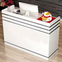 China Shopping Center Usage Scenarios Simple Modern Cashier Desk for Company Reception Desk for sale