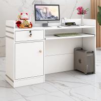 China Shopping Center Usage Scenarios Simple Modern Cashier Desk for Company Reception Desk for sale