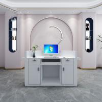 China Meterial E1 MDF/MFC Melamine Board Cashier Desk for Beauty Salon and Baking Paint for sale