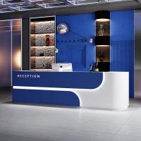 China Multifunctional Reception Desk for Lacquer Beauty Salon Bar and Hotel Front Desk for sale