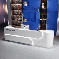 China Multifunctional Reception Desk for Lacquer Beauty Salon Bar and Hotel Front Desk for sale