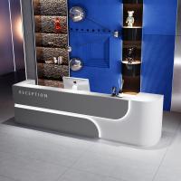 China Multifunctional Reception Desk for Lacquer Beauty Salon Bar and Hotel Front Desk for sale