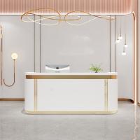 China Lightweight Beauty Salon Bar Reception Desk for Small Salons and Hotels Luxury Design for sale
