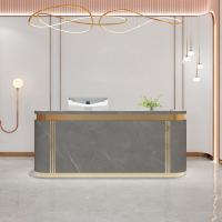 China Lightweight Beauty Salon Bar Reception Desk for Small Salons and Hotels Luxury Design for sale