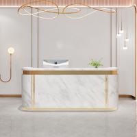 China Lightweight Beauty Salon Bar Reception Desk for Small Salons and Hotels Luxury Design for sale