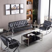China Simple Office Sofa Coffee Table Combination Set for Modern Business Meeting Reception for sale