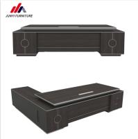 China PAINT BAKING PROCESSWOOD GRAINHINCLINED TABLE EDGE Executive Desk for President Manager for sale