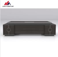 China PAINT BAKING PROCESSWOOD GRAINHINCLINED TABLE EDGE Executive Desk for President Manager for sale