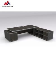 China PAINT BAKING PROCESSWOOD GRAINHINCLINED TABLE EDGE Executive Desk for President Manager for sale