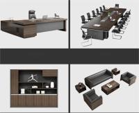 China PAINT BAKING PROCESSWOOD GRAINHINCLINED TABLE EDGE Executive Desk for President Manager for sale