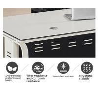 China Eco-Friendly Office Furniture Freestanding Executive Computer Desk for Home and Business for sale