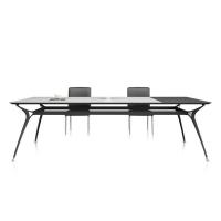 China Business Office Set with Small Steel Structure and PANEL Wood Style Manager Desk for sale