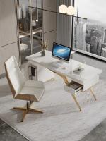 China Commercial Furniture Modern Design Light Luxury Boss Desk with Baking Lacquer Process for sale