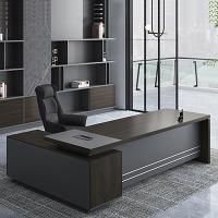 China Luxury Modern Wood Design Executive L-Shape President's Desk for Office Furniture for sale