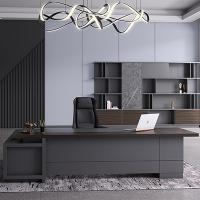 China Luxury Modern Wood Design Executive L-Shape President's Desk for Office Furniture for sale
