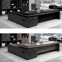China Stylish Boss Desk Manager Office Desk and Chair Combination for Commercial Furniture for sale