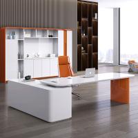 China Simple Style Employee Office Desk with and ISO9001/ISO14001 Approved Modern Boss Desk for sale