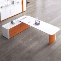 China Simple Style Employee Office Desk with and ISO9001/ISO14001 Approved Modern Boss Desk for sale