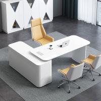 China Simple Style Employee Office Desk with and ISO9001/ISO14001 Approved Modern Boss Desk for sale
