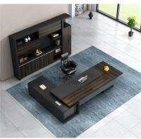 China Modern Office Desk Boss Desk end L-Shape Computer Desk with 50mm Thickness Table Top for sale
