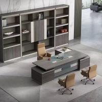 China Mall Boss Office Furniture with Side Cabinets and L-Shaped Executive Manager CEO Desk for sale