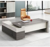 China PAINT BAKING PROCESSWOOD GRAINHINCLINED TABLE EDGE Executive Desk for Modern Office for sale