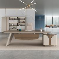 China Latest Modern Design Height Adjustable L Shaped Office Desk for Gaming and Office Work for sale