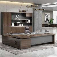 China Customized Colors Luxury L Shape Wooden Executive Office Table for Boss Manager Director for sale