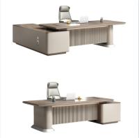 China Modern Boss Home Office Waterproof L Shape Computer Desk with PANEL Wood Style Design for sale