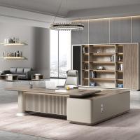 China Modern Boss Home Office Waterproof L Shape Computer Desk with PANEL Wood Style Design for sale