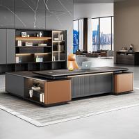 China Modern Office Furniture 50mm Table Top Thickness Executive Wooden Desk with Drawers for sale