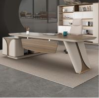 China Melamine Surface Boss Desk for Customized Size Furniture L Shape Modern Computer Desk for sale