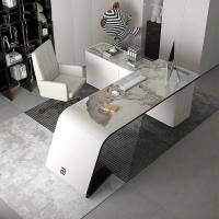 China Strong Executive Boss Luxury Office Desk in Grey for Home Office or Office Building for sale