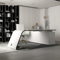 China Strong Executive Boss Luxury Office Desk in Grey for Home Office or Office Building for sale