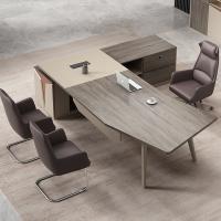 China Solid Wood Executive Desk Stylish Modern Design for Comfortable Office Furniture for sale