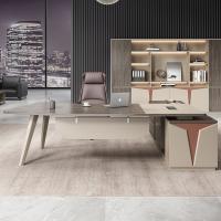 China Solid Wood Executive Desk Stylish Modern Design for Comfortable Office Furniture for sale