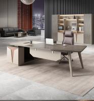 China Solid Wood Executive Desk Stylish Modern Design for Comfortable Office Furniture for sale