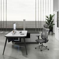 China Modern CEO's Essential L Shape Wooden Executive Office Desk for Boss's Workspace for sale