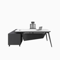 China Modern CEO's Essential L Shape Wooden Executive Office Desk for Boss's Workspace for sale