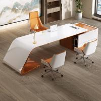 China Executive Office Desk Table MDF Baking Varnish Office Furniture for Executives for sale